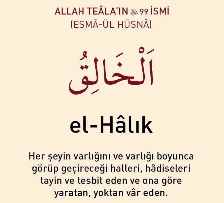 El-Halık Esması Anlamı Nedir? Zikri ve Fazileti - Nukteler